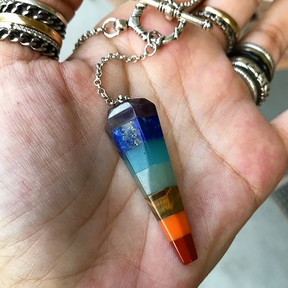 Silverskylight | Jewelry | Genuine Gemstones 7 Chakra Reiki Rainbow ...